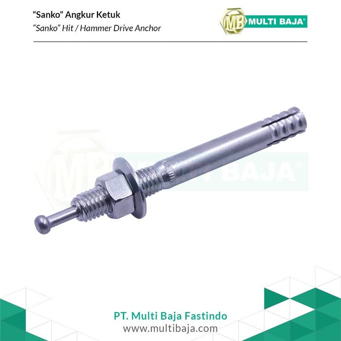 Jual Lem Angkur Ketuk / High Anchor "Sanko" Besi M16 X 120 / Hit Anchor ...