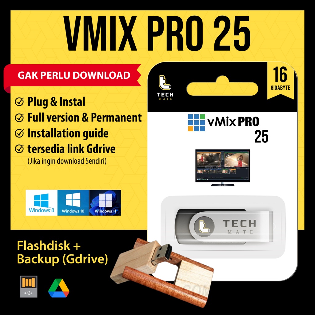 Jual Flashdisk Isi vmix pro 25 | Shopee Indonesia