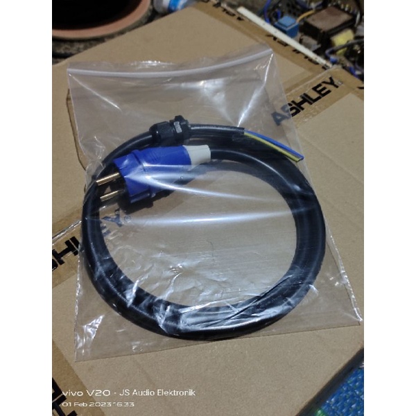 Jual kabel colokan listrik untuk power amplifier isi 3x2,5 kabel kitani ...