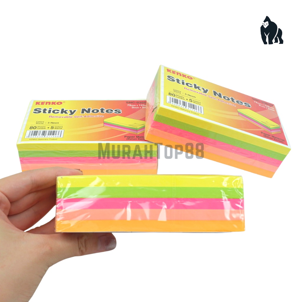 Jual Sticky Notes Kenko SNC-0305N 75 x 125 mm / Kertas Memo Tempel 5 ...
