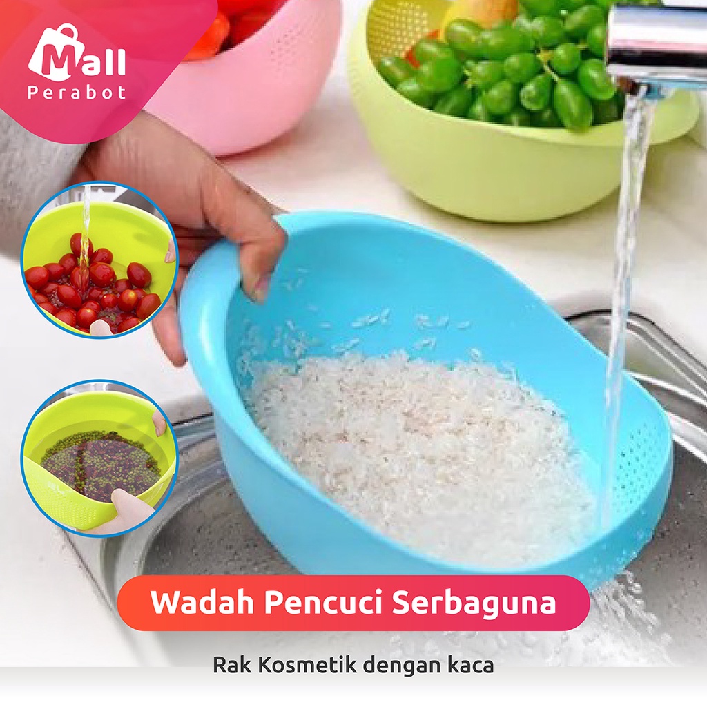Jual Mall Perabot | Wadah Tempat Cuci Beras | Baskom Tirisan Pencuci ...