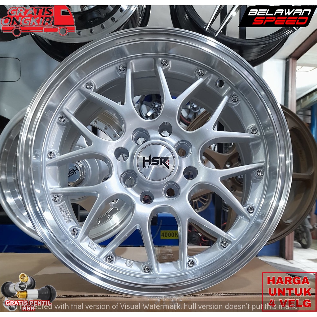 Jual VELG MOBIL MODIFIKASI PELEK RACING TIPE CELONG RING 15 HSR OITA PCD 4X100/114,3 UNTUK BRIO ...