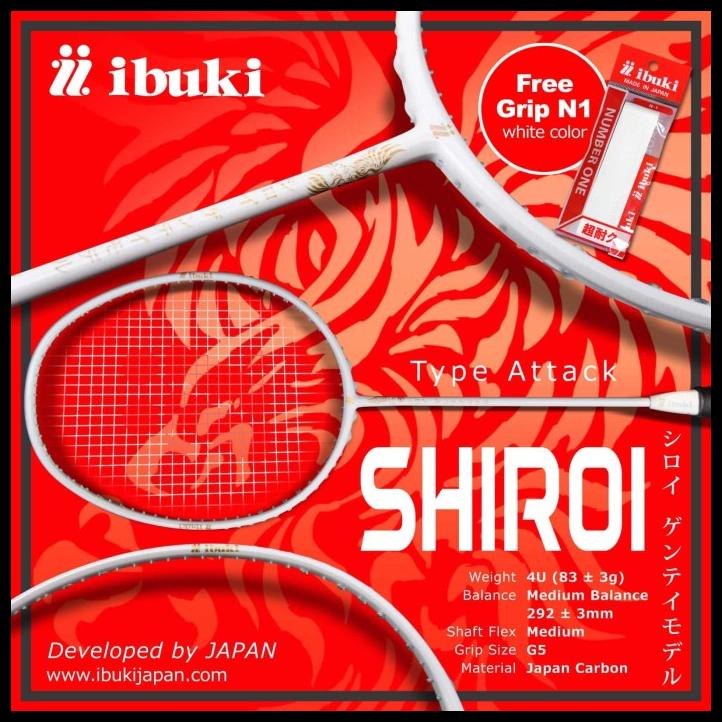 Jual Raket Badminton Ibuki Shiroi - 4U - Original - Japan Technology ...
