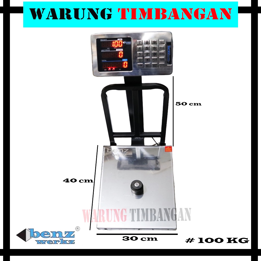 Jual Timbangan Duduk Digital Rail Nankai 150Kg / Timbangan Digital Benz 150 Kg / Nankai 150Kg ...