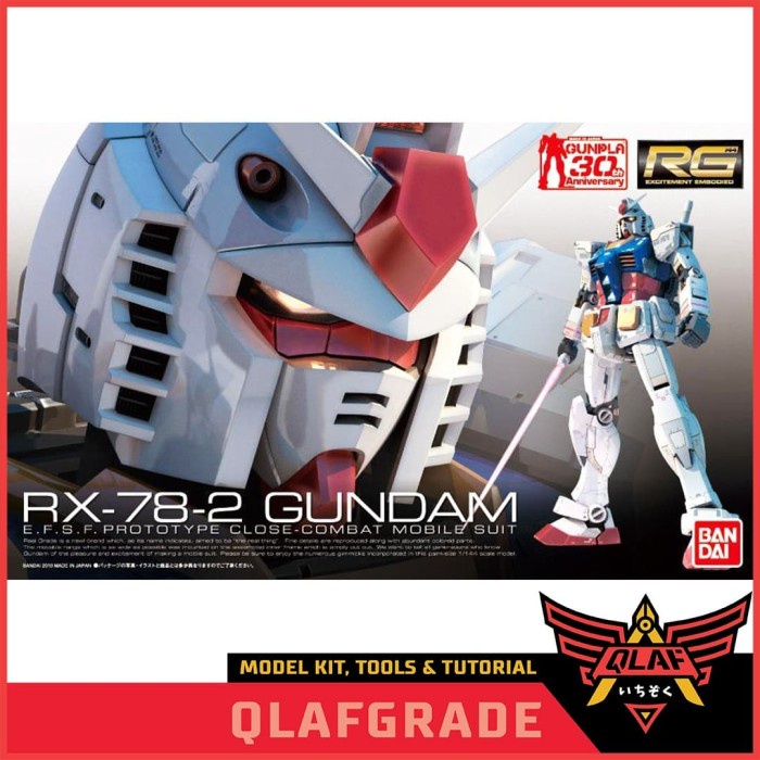 Jual RG RX 78 02 GUNDAM real grade 1/144 model kit gunpla ORI BANDAI ...