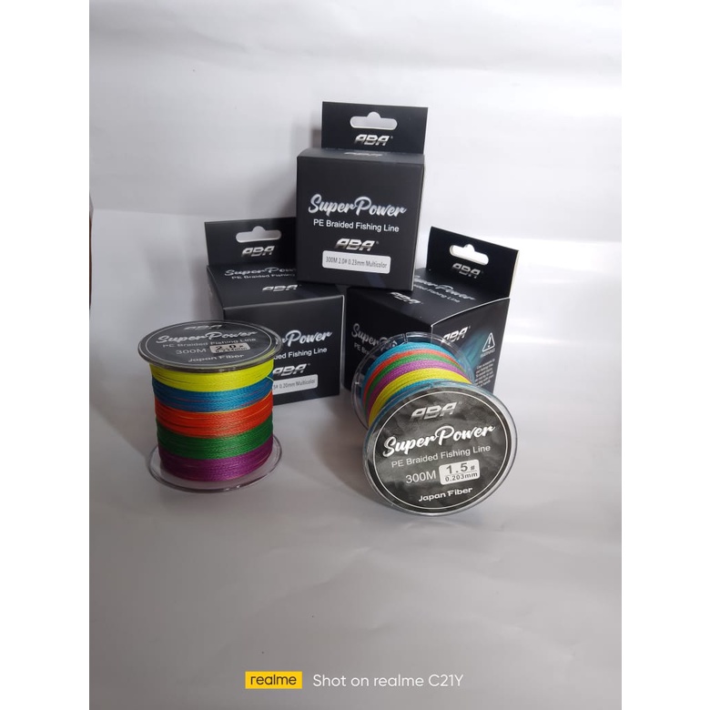 Jual Senar Pe Aba Super Power X4 300M Multi Colour | Shopee Indonesia
