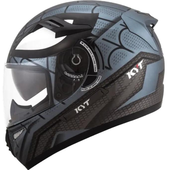 Jual Helm KYT K2rider Spiderman black doff fullface K2 Rider spider man ...