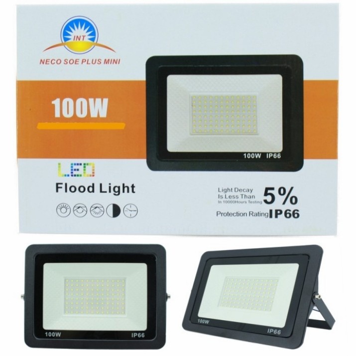Jual Lampu Sorot Led 100 Watt / Lampu Tembak LED 100W Flood LIght LED NECOSOE | Shopee Indonesia