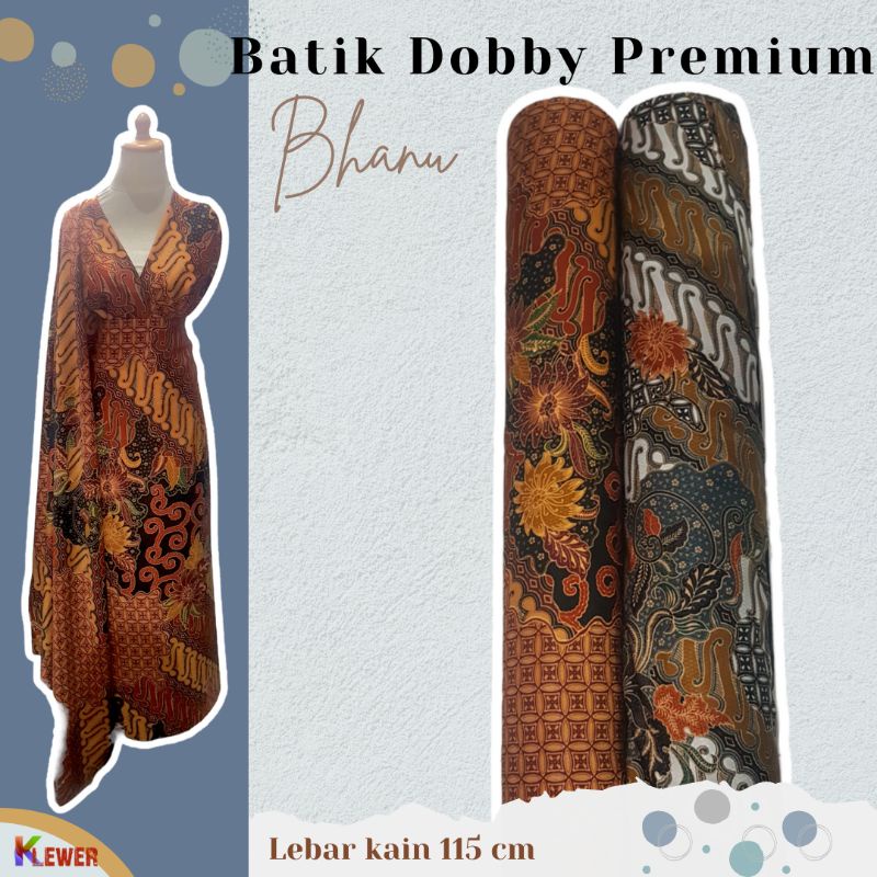 Jual Bahan Kain Batik Dobby Sutra Bhanu batik dobi halus lembut murah ...