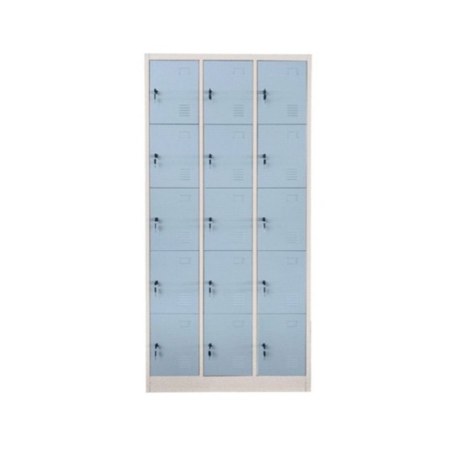 Jual LOCKER BESI 15 PINTU ( TIGER CC-C15T ) BLUE LIGHT GREY | Shopee ...