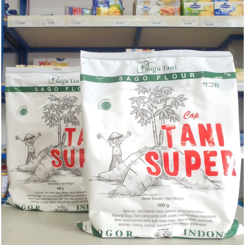 Jual Tepung Sagu Tani Cap Tani Super 500Gr / Tepung Sagu Tani Super ...