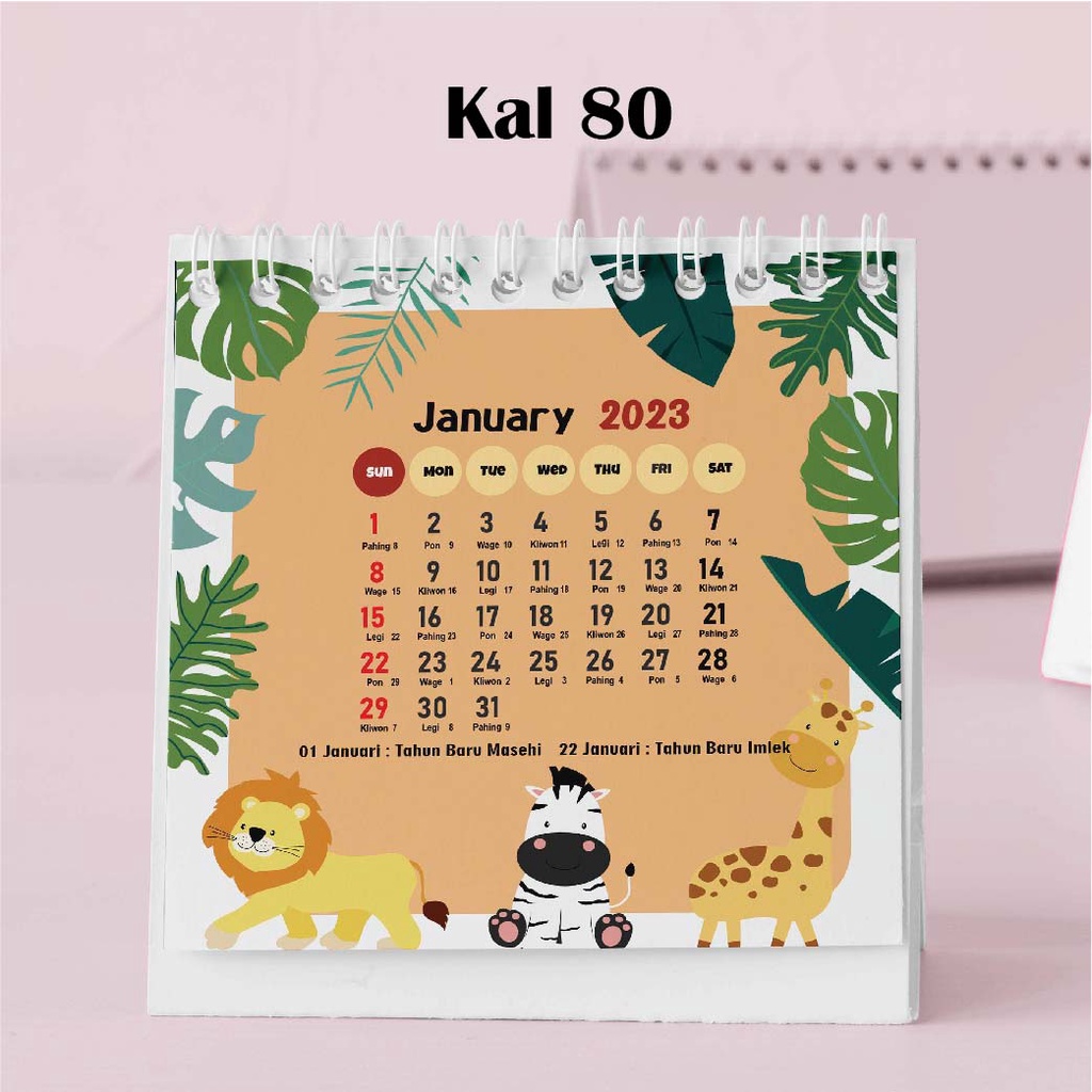Jual Hanabi Kalender Mini 2024 / Kalender Meja 2024 Custom KAL80 ...