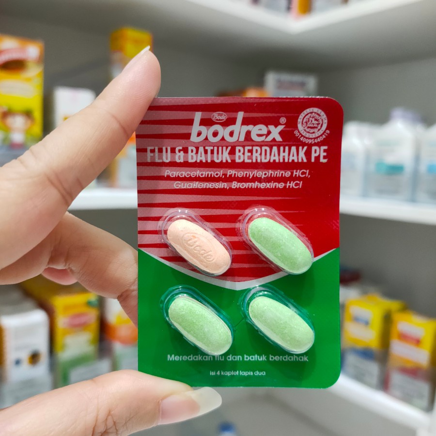 Jual Bodrex Flu Dan batuk Berdahak Strip Isi 4 Tablet Obat Original ...