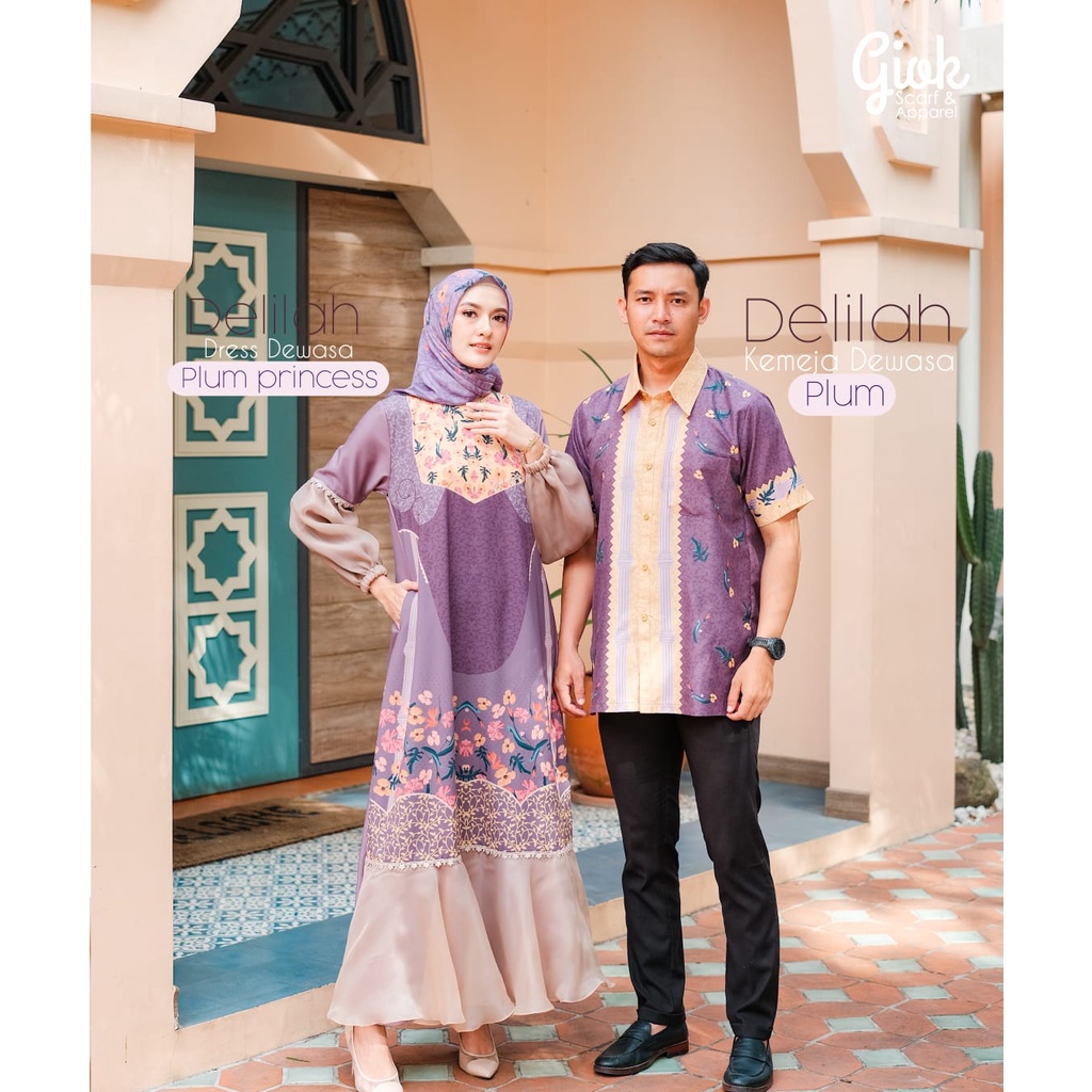 Jual NEW DELILLAH SERIES PLUM PRINCESS BY GIOK SCARF&APPAREL/DELILLAH ...