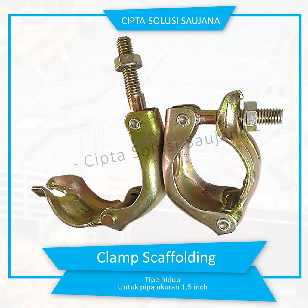 Jual KLEM STEGER HIDUP BERPUTAR KLEM PIPA SCAFOLDING SKAFOLDING BRAKET PIPA 1.5 INCH SWIVEL ...