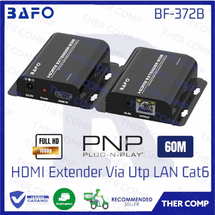 Jual BAFO BF 372B HDMI Extender 60 Meter Via Utp | Shopee Indonesia