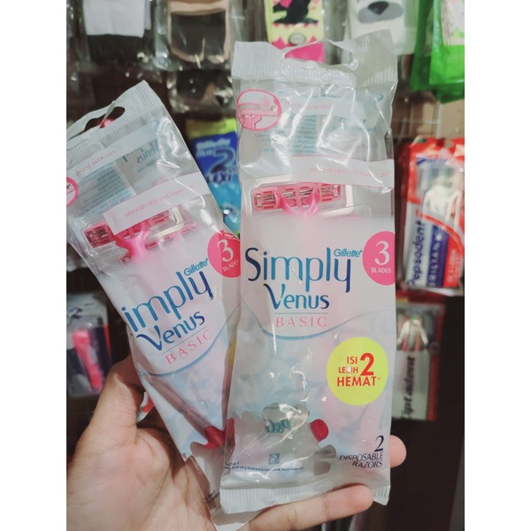 Jual GILLETE Simply Venus Basic 3 Blades isi 2 | Shopee Indonesia