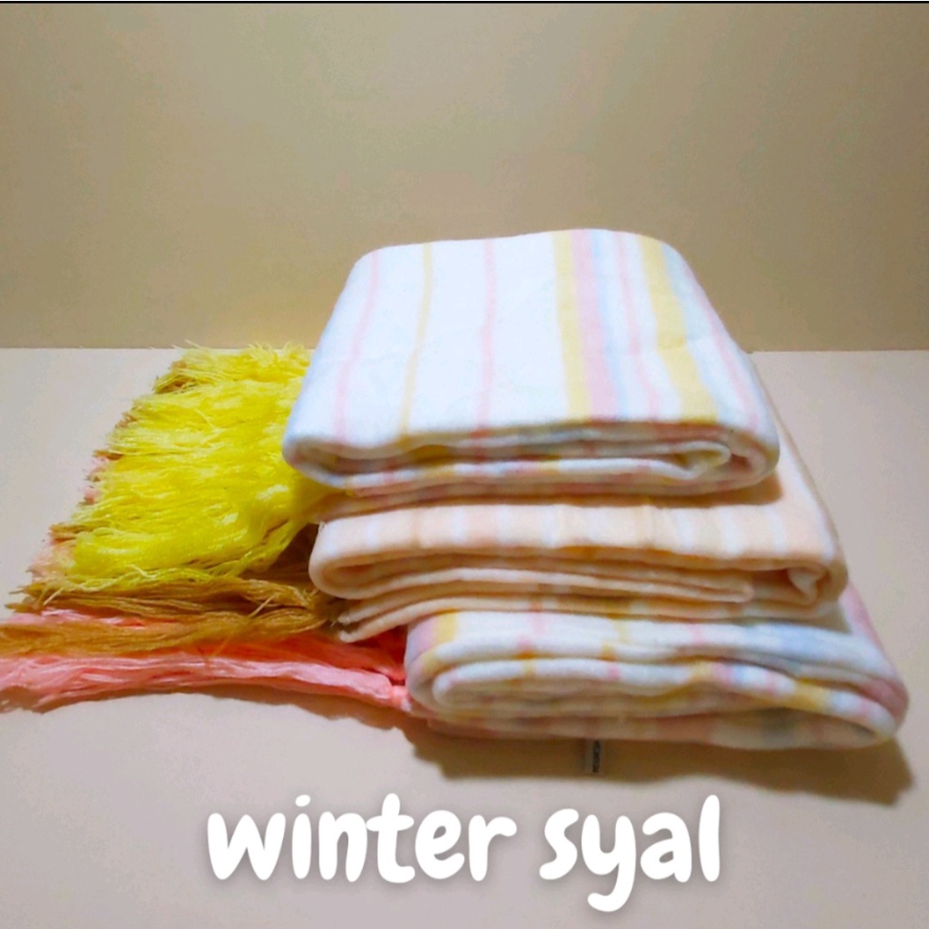 Jual SCARF Syal Wol Tebal Musim Dingin Winter Dewasa Ada Warna dan ...