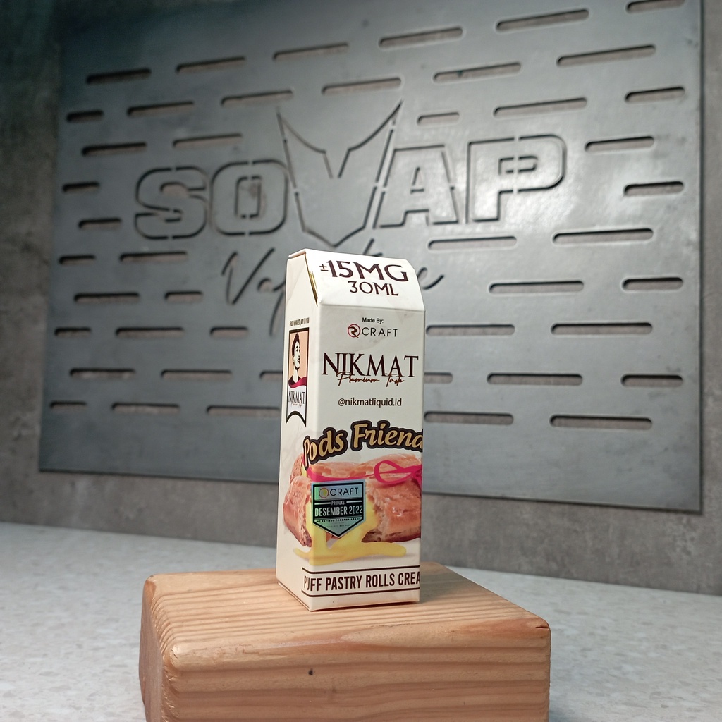 Jual Nikmat Puff Pastry Rolls Cream 15mg 30ml Pods Friendly | Shopee ...