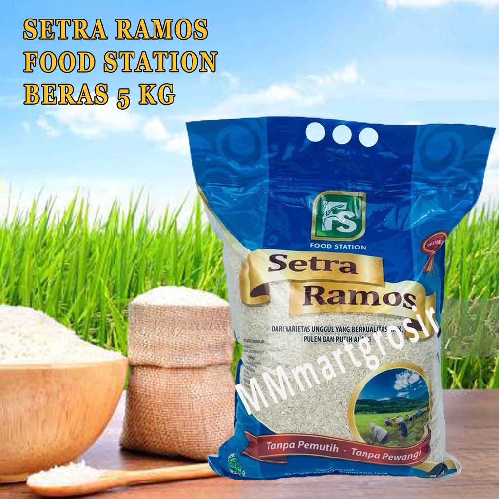 Jual BERAS SETRA RAMOS FOOD STATION 5KG | Shopee Indonesia