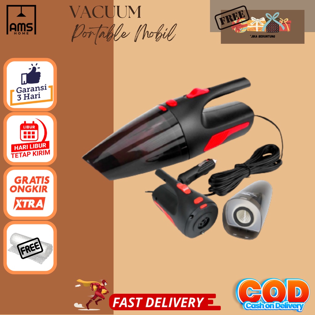 Jual Vacuum Cleaner Mobil / Vacum Mobil / Penyedot Debu Mobil 12V 120W ...