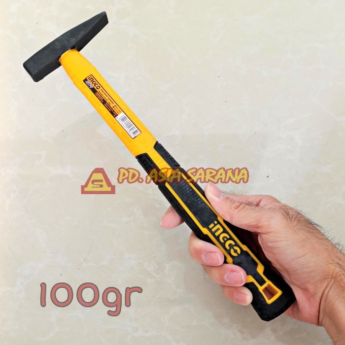 Jual Machinist Hammer 100g INGCO HMHS81001 Chipping Palu Kaca Besi ...