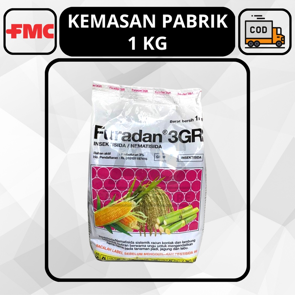 Jual Insektisida Nematisida FURADAN 3GR 1 Kg Karbufuran 3% Serbuk ...