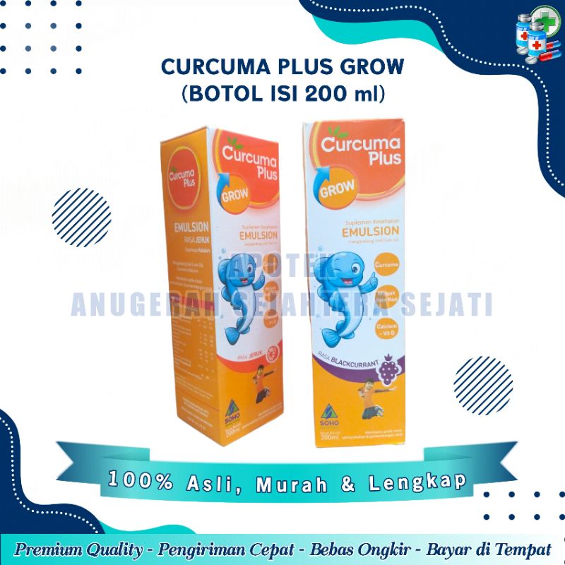 Jual Curcuma Plus Grow Emulsion Vitamin dan Suplemen Makanan 200ml ...