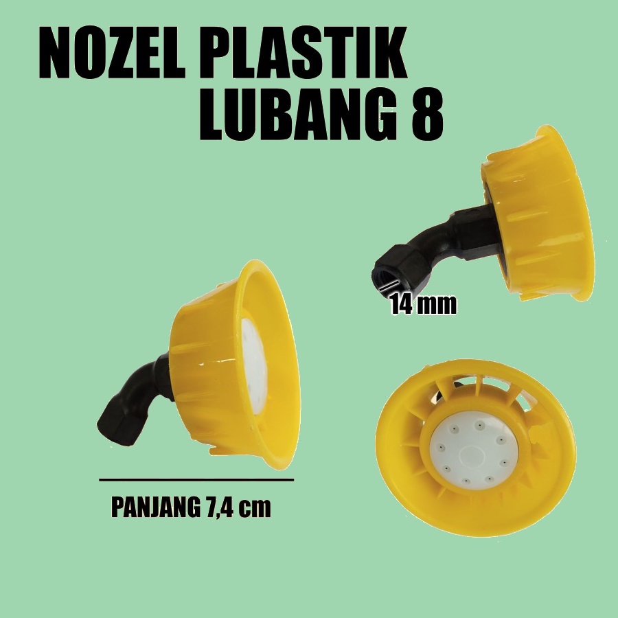 Jual Nozzle plastik model bunga 8 lubang / titik / mata sprayer ...
