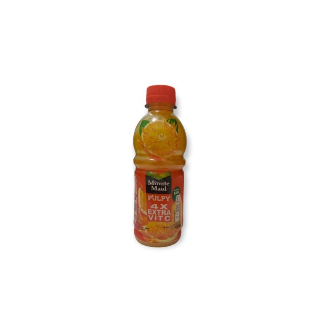 Jual Minuman Minute Maid Pulpy Orange Botol 300 ml Best Seller | Shopee ...
