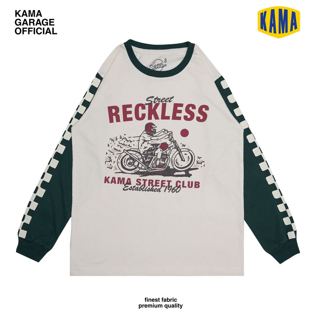 Jual KAMA GARAGE Reckless Baju Kaos Anak Motor Lengan Panjang Unisex ...