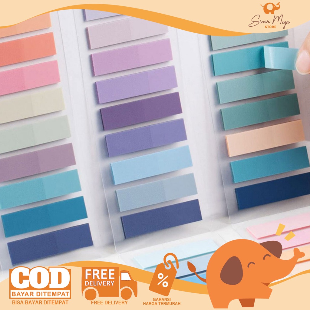 Jual Morandi 10 Colorful Index Page Markers / Pembatas Penanda Buku ...