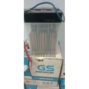 Jual aki gs astra premium 6v 6n4-2a-4 honda s90 win cb100 v75 v80 fr70 ...
