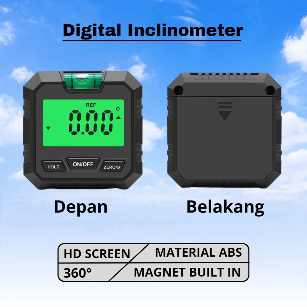 Jual Digital Inclinometer level box dengan bubble level | Shopee Indonesia