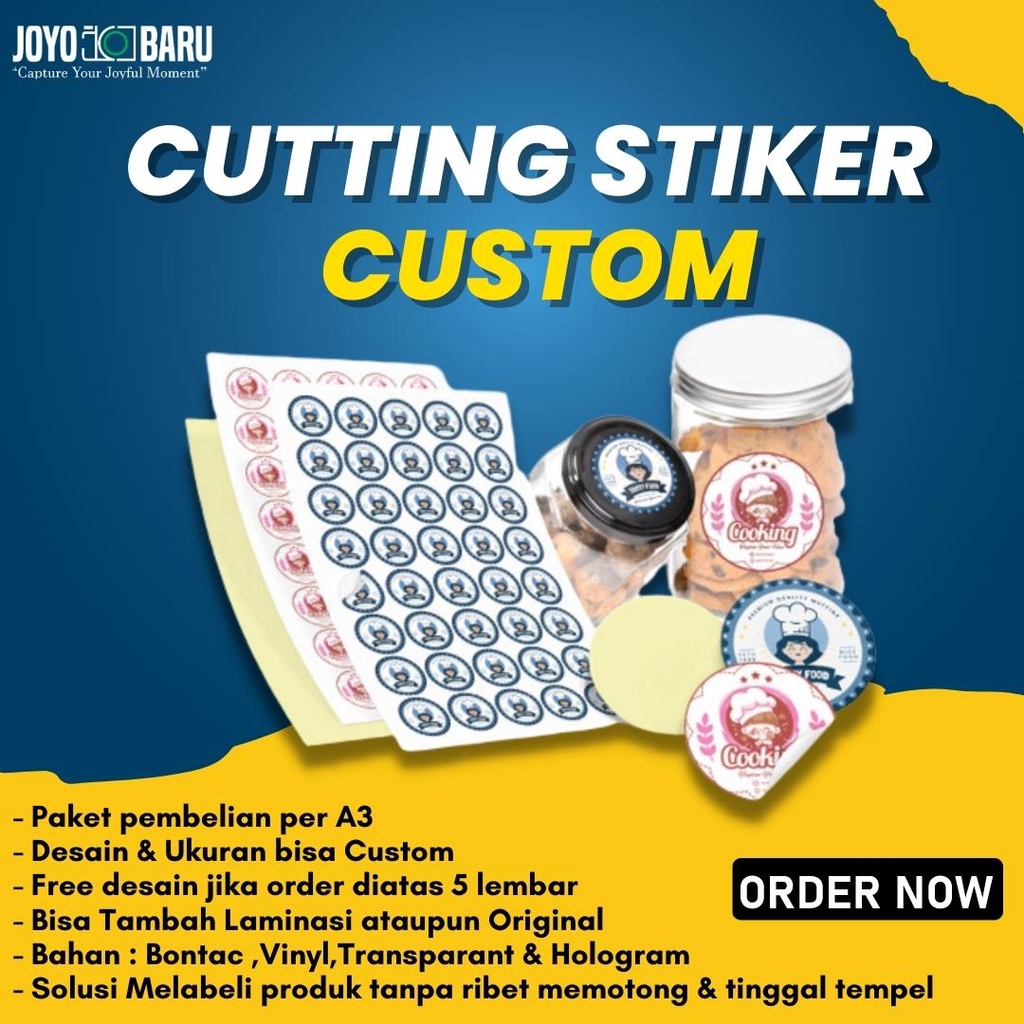 Jual (FREE DESAIN) CETAK STIKER STICKER LABEL MAKANAN / OLSHOP / BONTAX ...