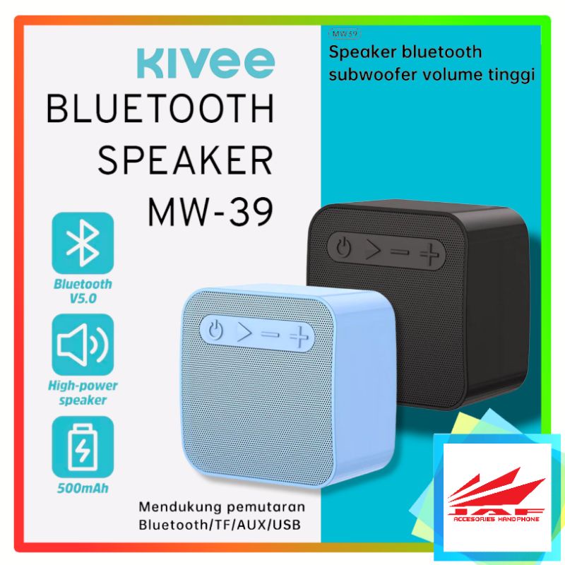 Jual KIVEE Speaker Bluetooth TWS MW39 Stereo Bass Dengan Woofer ...