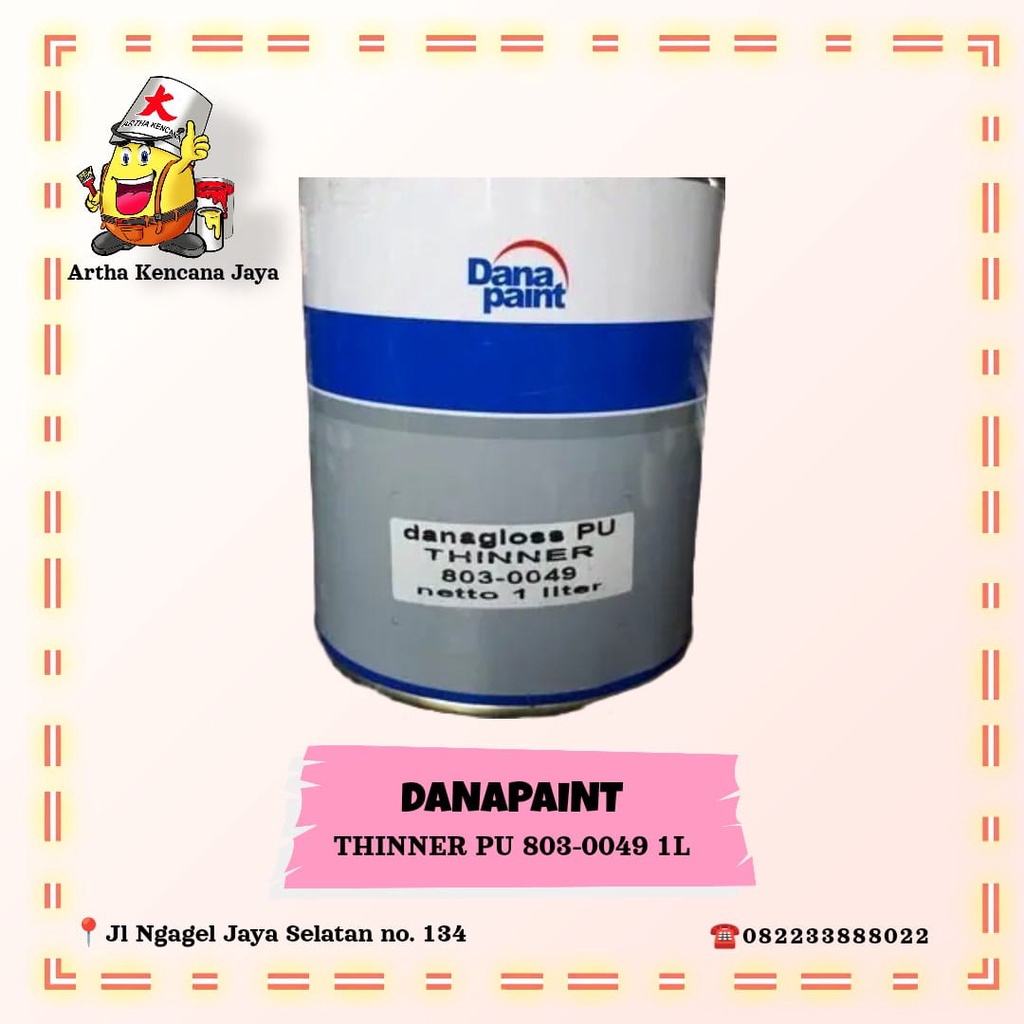 Jual DANAPAINT THINNER PU 803-0049 1Liter | Shopee Indonesia