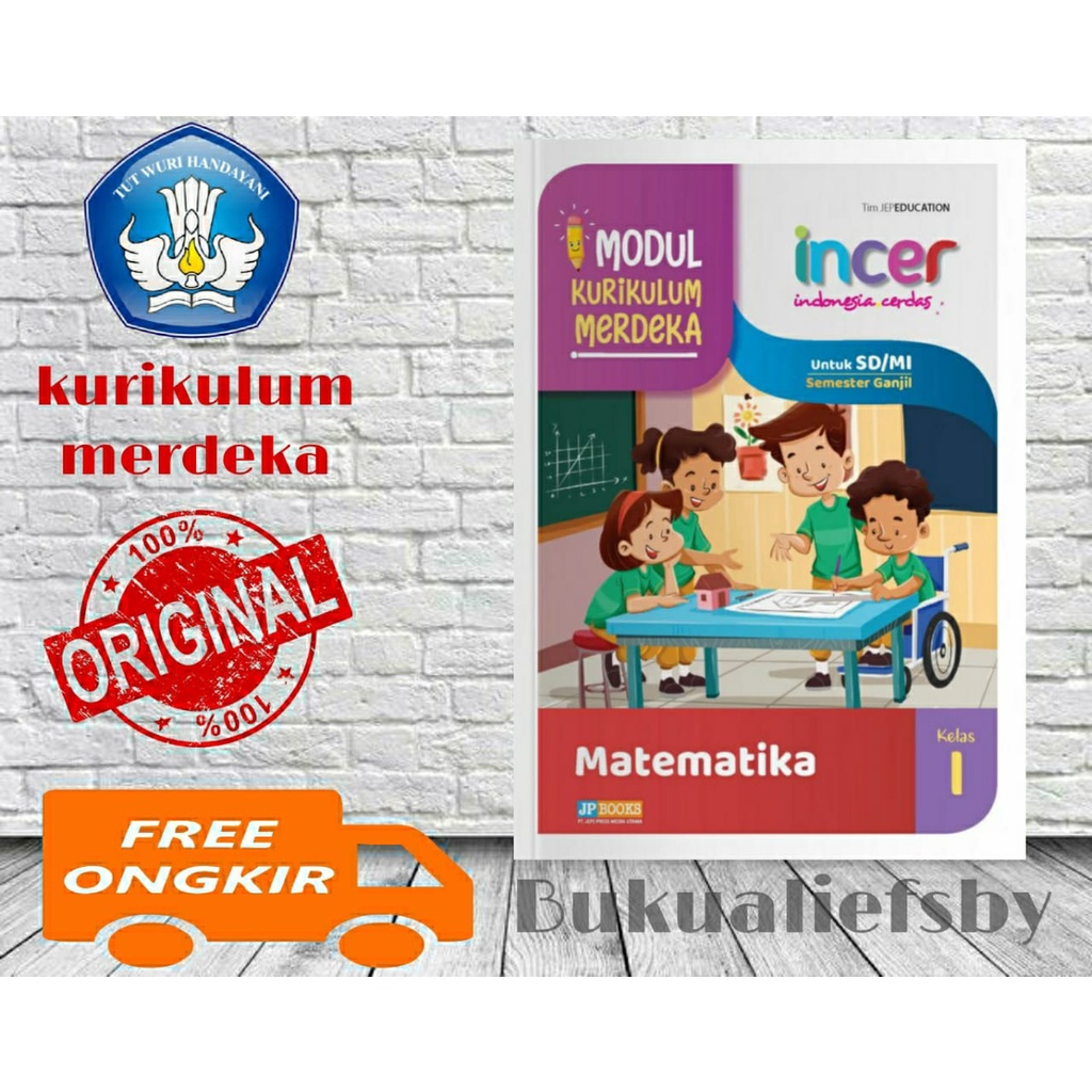 Jual Buku Paket INCER Matematika Kelas 1 SD/MI | Shopee Indonesia