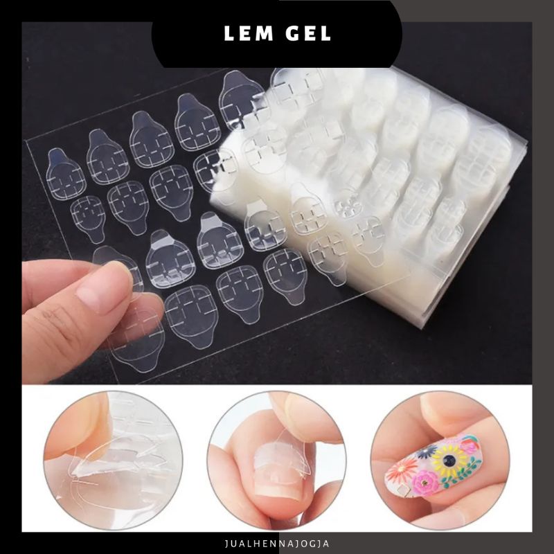 Jual LEM GEL lem kuku palsu aman lengket awet nail art wedding lem jel kuku 0,3mm 0,5mm lem ...