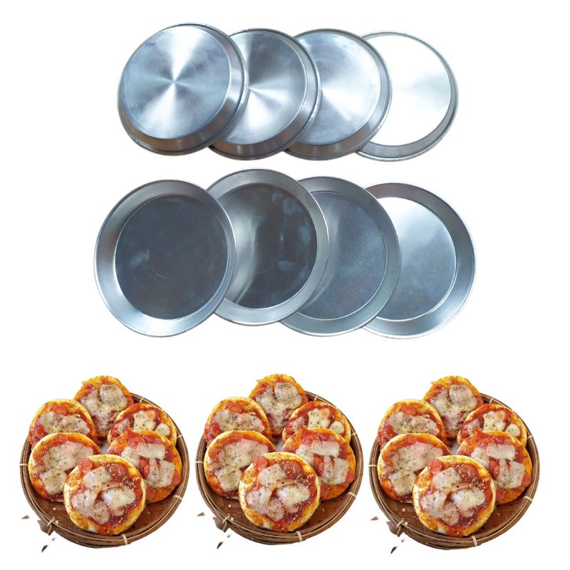 Jual Loyang Cetakan Pizza Mini 12 pcs Ukuran 10 cm / Loyang pizza mini ...