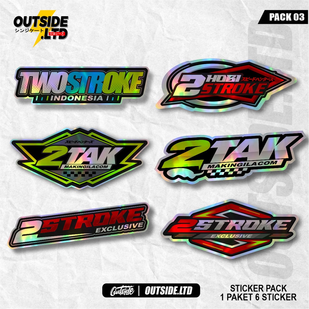 Jual STIKER 2 STROKE 2 TAK MOTOR, STIKER PRINTING MOTOR | Shopee Indonesia