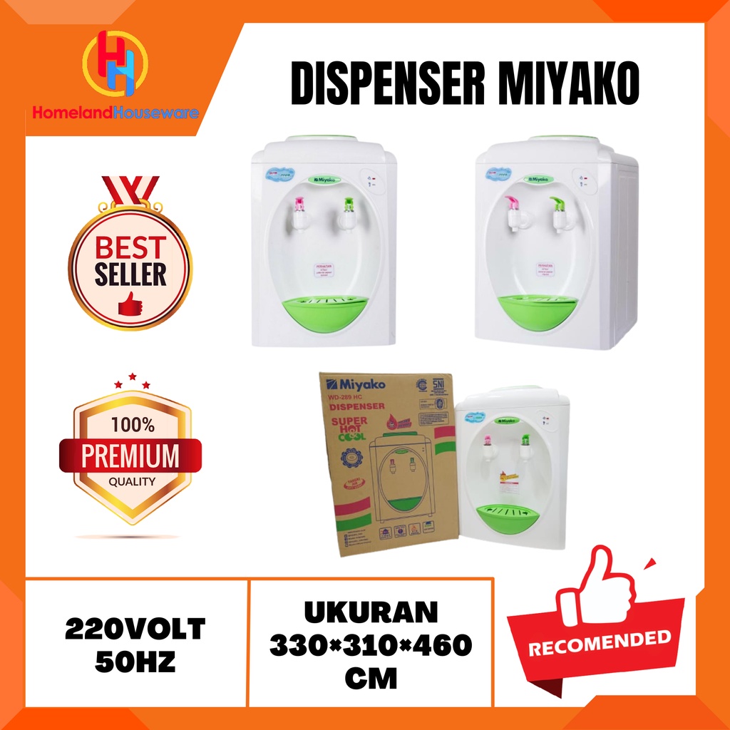 Jual DISPENSER MIYAKO WD-289 HC / DISPENSER AIR / DISPENSER PANAS ...