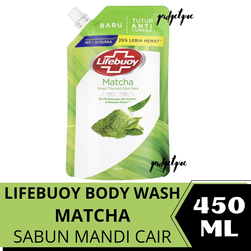 Jual Sabun cair lifebuoy body wash matcha green tea 450ml sabun mandi ...