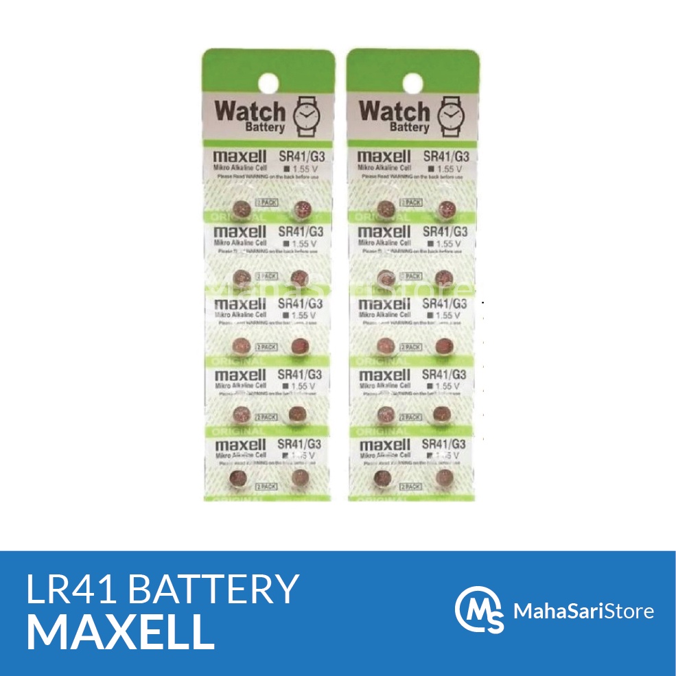 Jual Battery / Baterai / Batere Kancing Maxell LR41 / LR 41 / AG3 / AG 3 | Shopee Indonesia