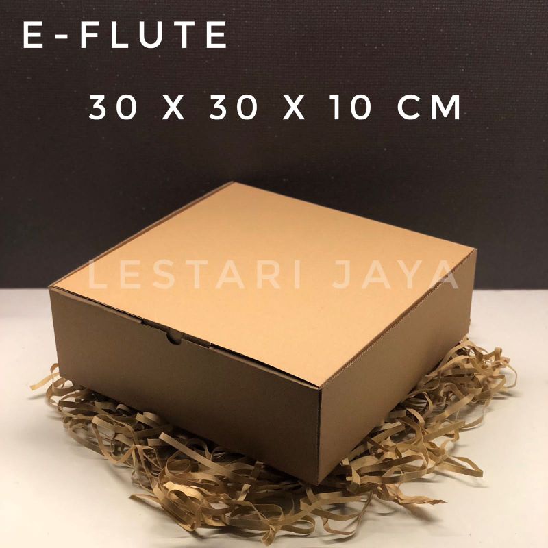 Jual Box Kardus E-Flute Coklat Untuk Packaging Olshop Sovenir Baju ...