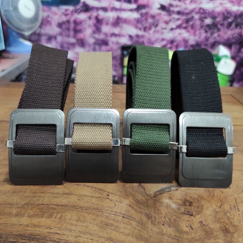 Jual Sabuk Pria Kanvas | Ikat Pinggang Pria Kepala Silet Simpel |Gesper ...