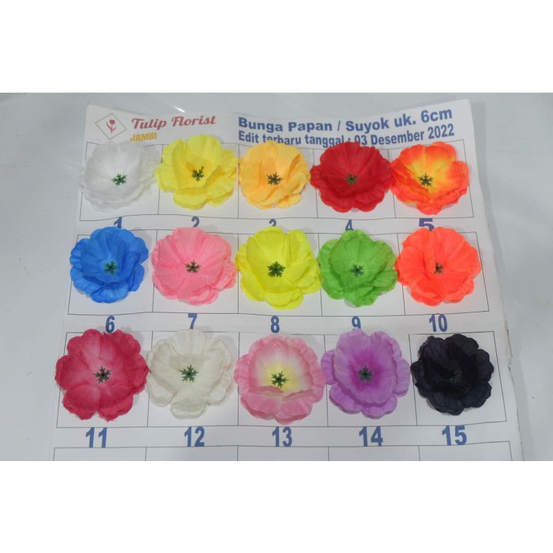 Jual Bunga Suyok Ukuran 6cm 4lapis BESAR | Shopee Indonesia