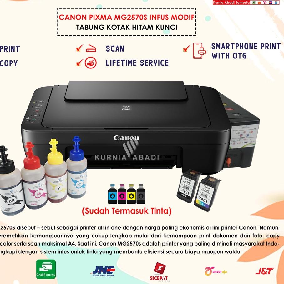 Jual RDI244 Printer Canon PIXMA MG2570S Infus Print Scan Copy Inkjet ...