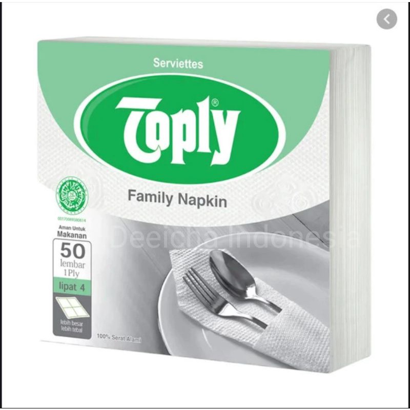 Jual Tissue Toply Family Napkin 50 Sheets - Tisu Makan | Shopee Indonesia