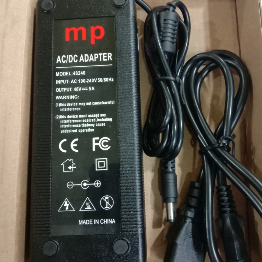 Jual Adaptor 48V 5A Murni / Power Supply 48V 5A Murni / Adaptor POE ...